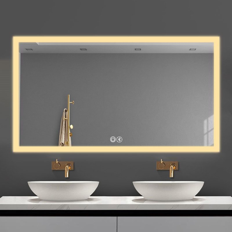 BFY18-1F Best Bluetooth Vanity with Mirror and Lights for Hotel Bathroom