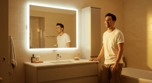 How High Should You Mount a Bathroom Mirror Placement Over Vanity ...