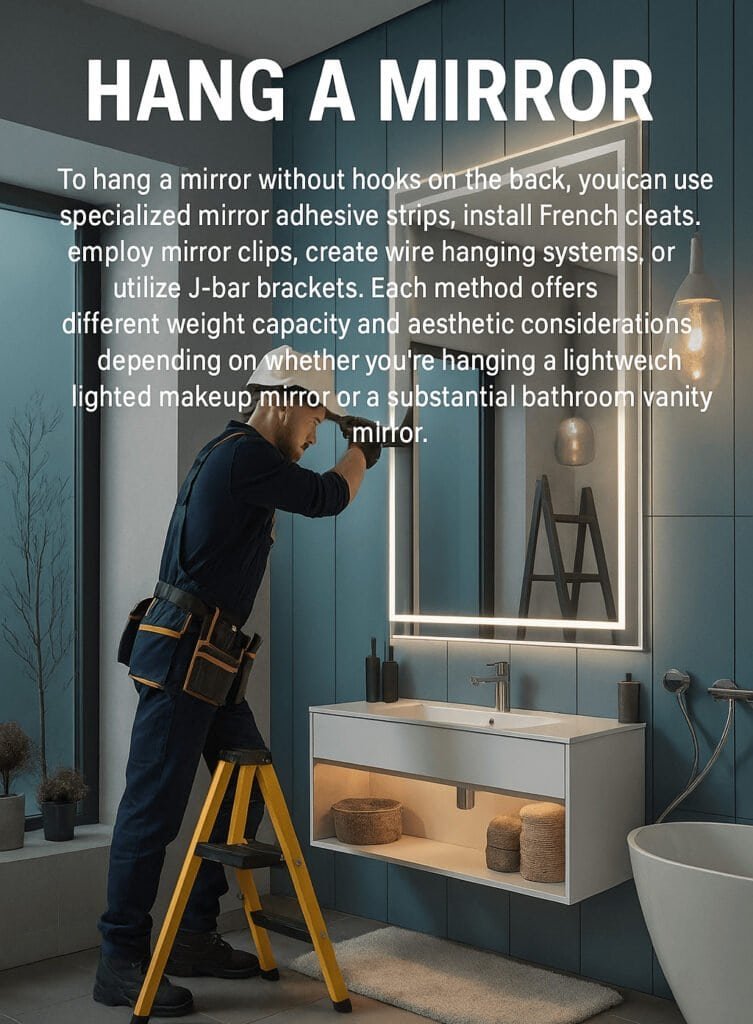 How To Hang A Mirror Without Hooks On The Back？ - BFY Mirror