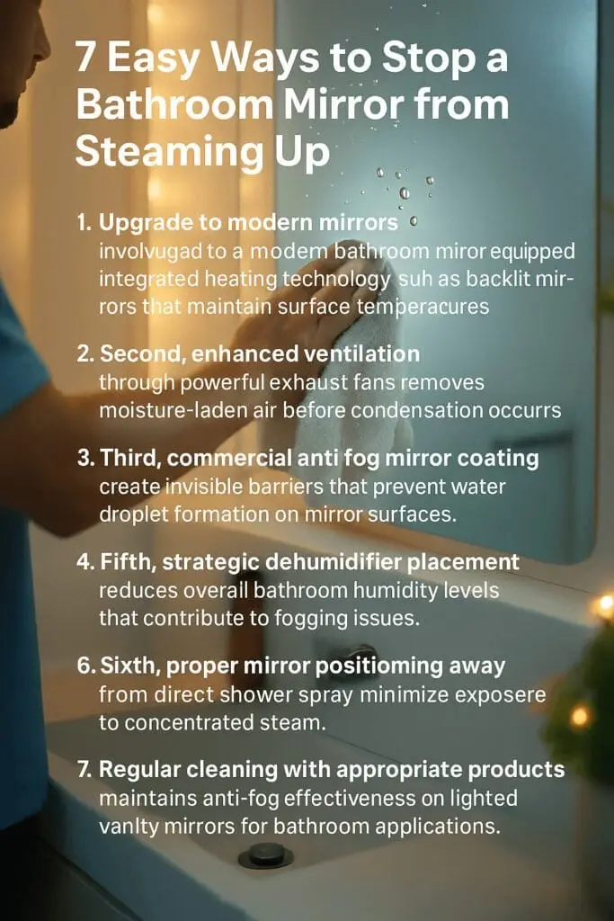 How To Keep A Mirror From Fogging？ - BFY Mirror